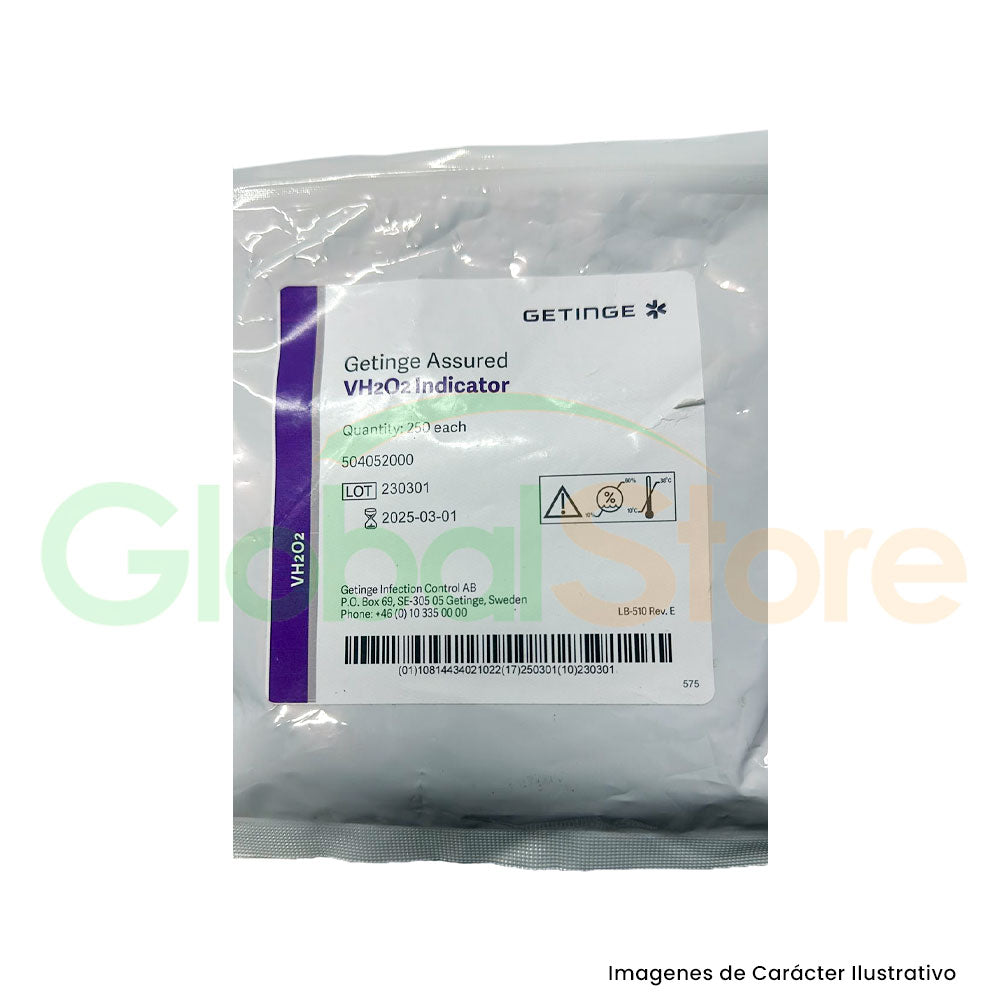 Tira con indicador químico para H2O2 Plasma, Getinge Assured – Global ...